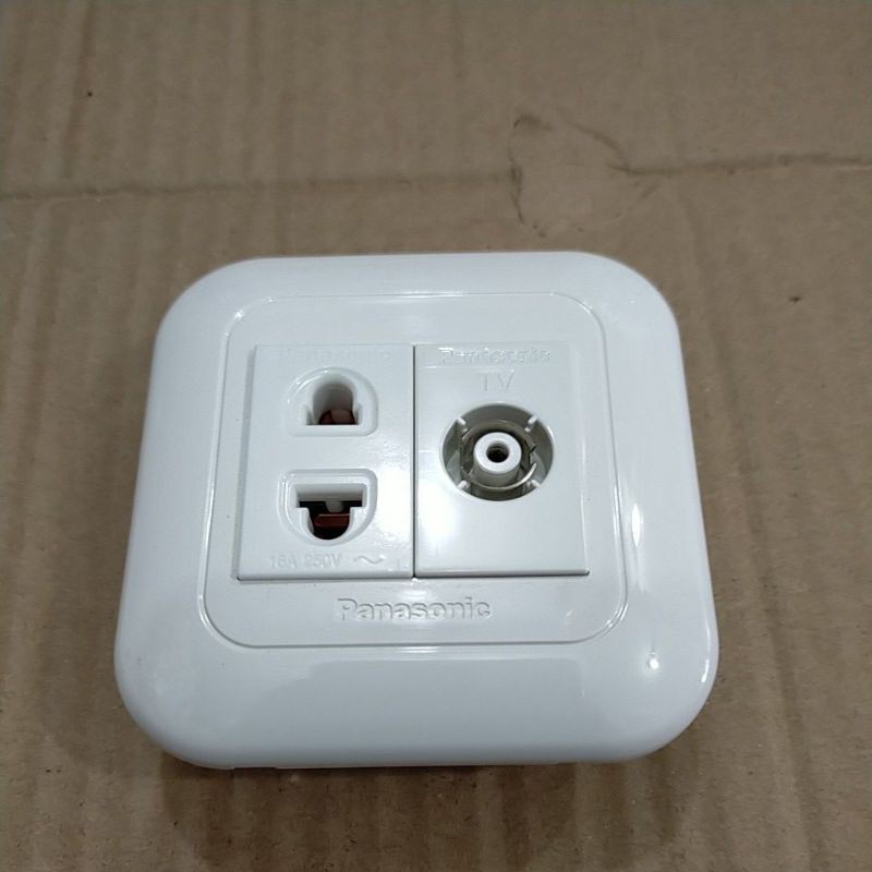 Jual Stopkontak + soket tv antena Panasonic inbow | Shopee Indonesia