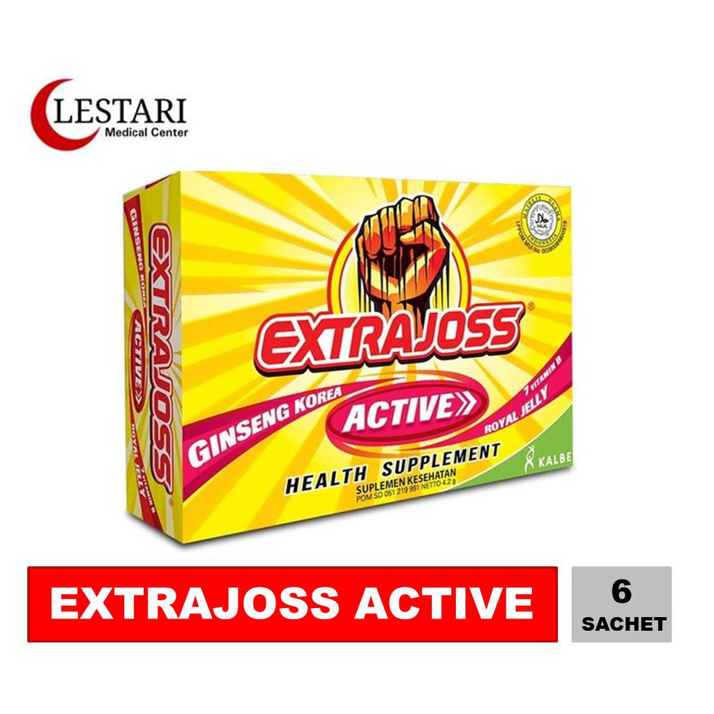 Jual Extra Joss Active extrajoss [ Box / 6 Sachet / 4gr ] - Minuman ...