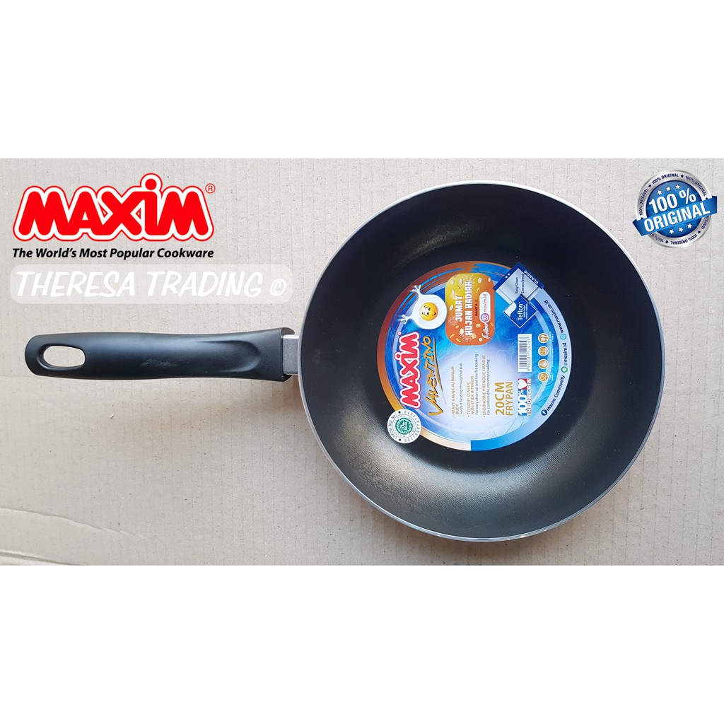 Jual MAXIM® VALENTINO FRY PAN 20 CM TEFLON® CLASSIC COATING ANTI ...