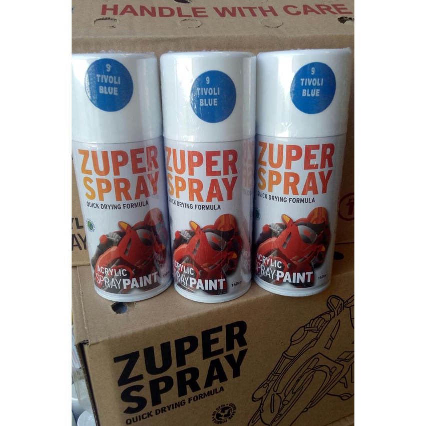 Jual Pilok pilox zuper tivoli blue 9 150cc zuper spray tivoli blue 9 150cc | Shopee Indonesia
