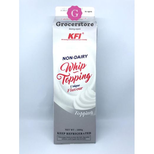 Jual Whip Topping "TOPPING" Non - Dairy KFI/Trans 1 Kg | Shopee Indonesia