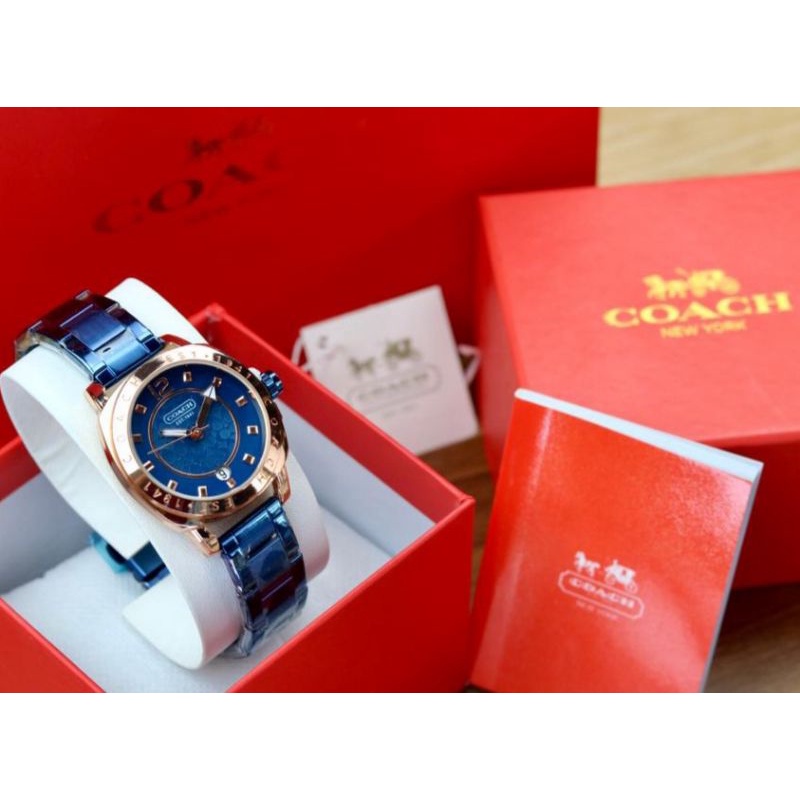 Jual COACH PAKET FULLSET - Jam Tangan Wanita Coach NY Free Sesuai Foto ...