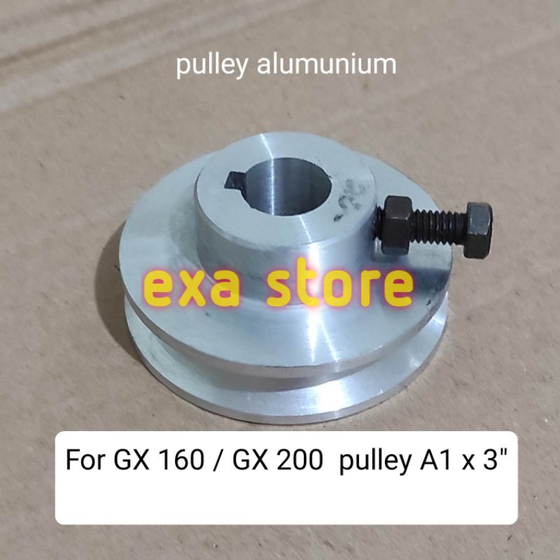 Jual Pulley 3" mesin alcon sejenis GX 160 / GX 200 pully alumunium | Shopee Indonesia