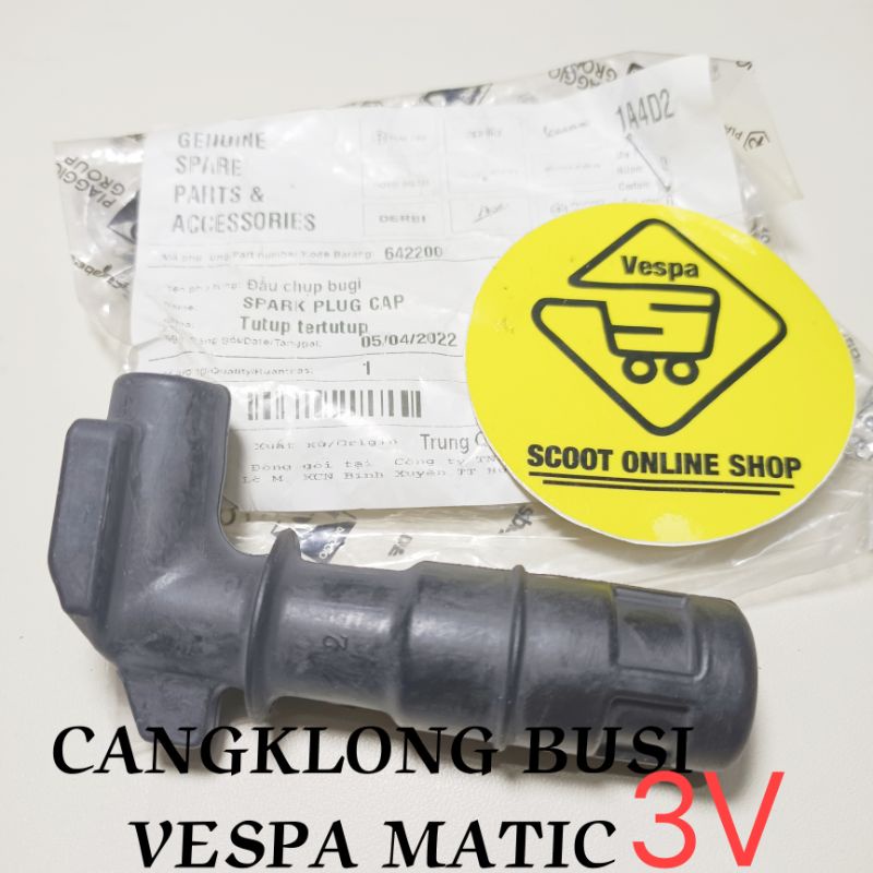 Jual Cangklong Busi Vespa Matic 3V / Cop Busi Vespa LX S Sprint ...