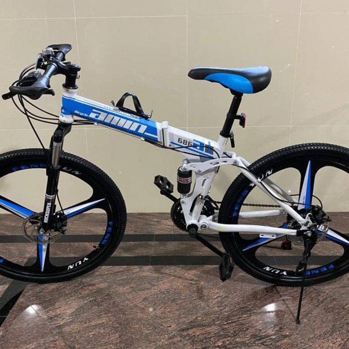 Jual Sepeda Gunung Lipat Amin Racing 26"( Folding Bike) | Shopee Indonesia