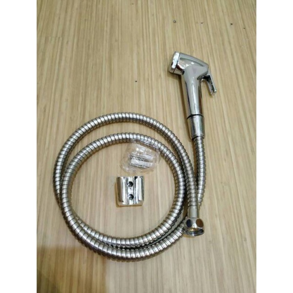 Jual Selang Shower Stainless 150cm/ jet shower set Stainless Hitam ...