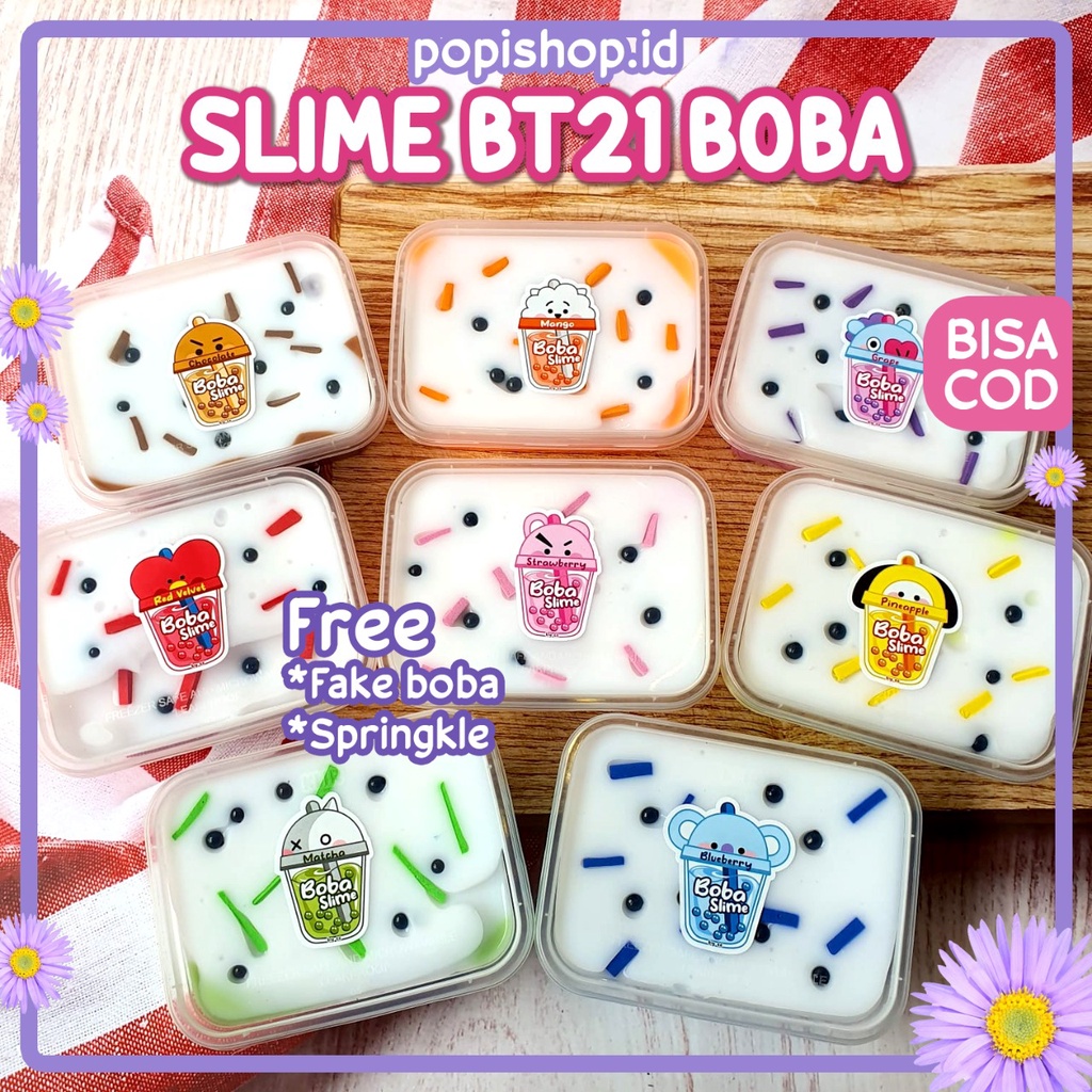 Jual Slime Boba BT21 / slime tofu 200gr | Shopee Indonesia