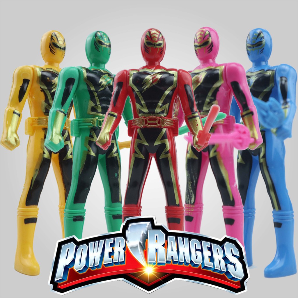 Jual H0224 HAPPY KIDS MAINAN POWER RANGERS MINI ISI 5PC MAINAN ROBOT ...