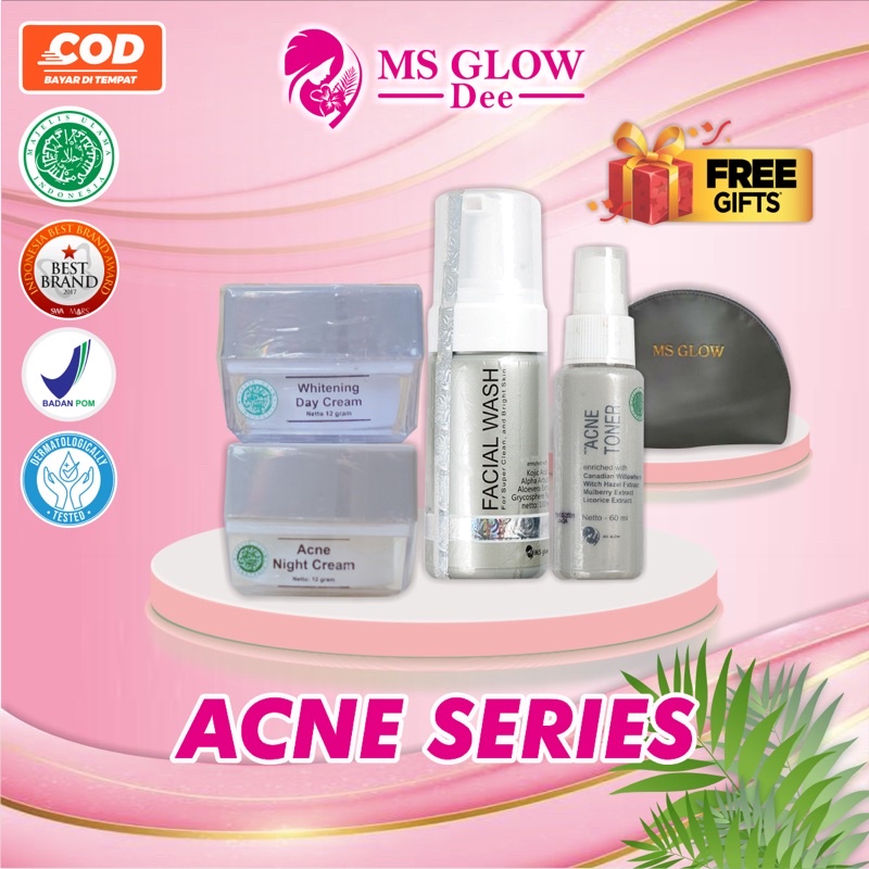 Jual MSGLOW PAKET ACNE / MSGLOW PAKET JERAWAT (TANPA GIFT) | Shopee Indonesia