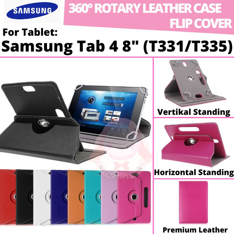 Jual Samsung Galaxy Tab Tablet 4 8 Inch SM T331 T335 Rotary Case ...