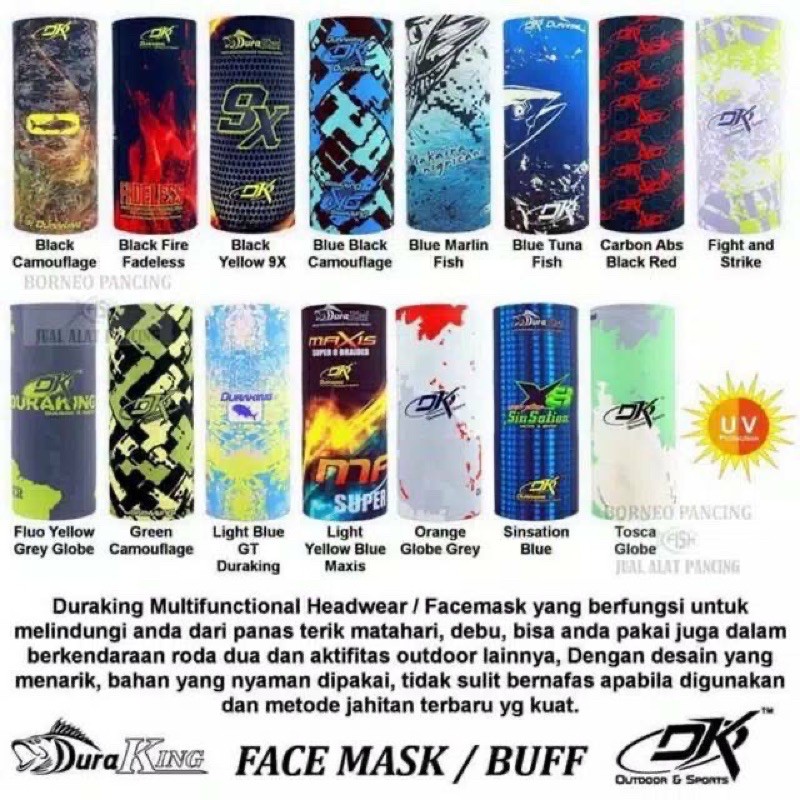 Jual Buff Duraking /masker muka /Buff/Sebo | Shopee Indonesia