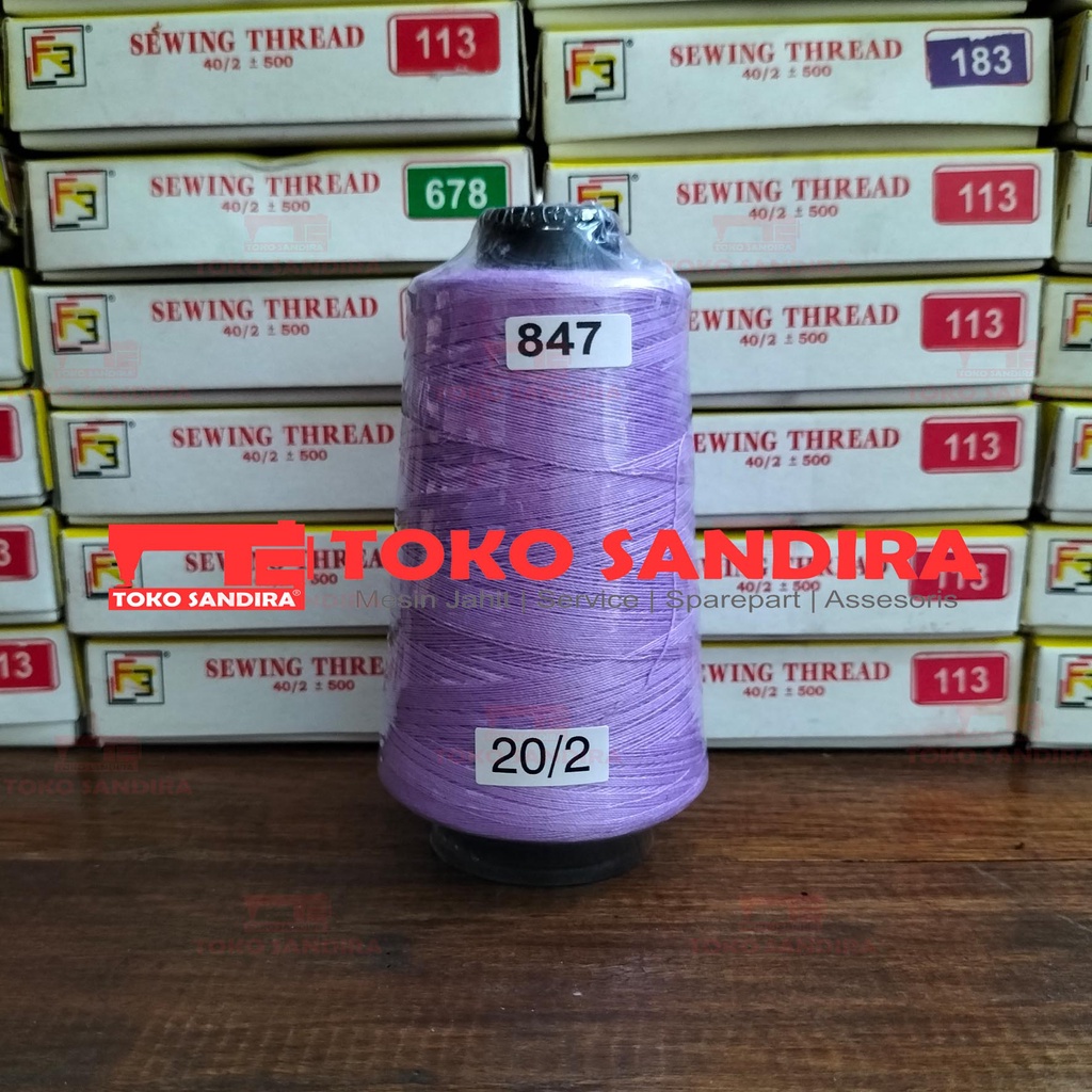 Jual 1 pcs Benang Jahit 20/2 /benang katun 20/2/Benang jahit murah ...