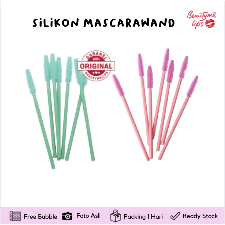 Jual SILICONE MASCARA WAND / Spoolie / Kuas Alis bulu mata (1 PACK ISI ...