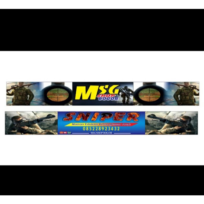 Jual Banner Usaha Mainan Sniper Papan Target - Khusus Sepasang Banner ...