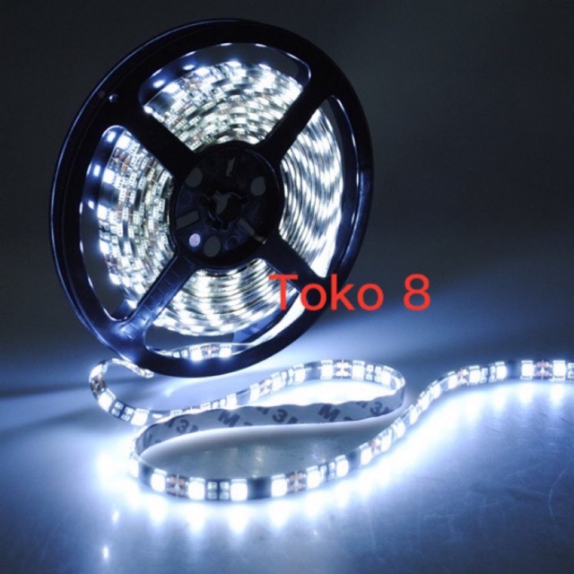 Jual Led strip SMD 5050 ip44 DC 12v 5meter /putih / biru / hijau ...