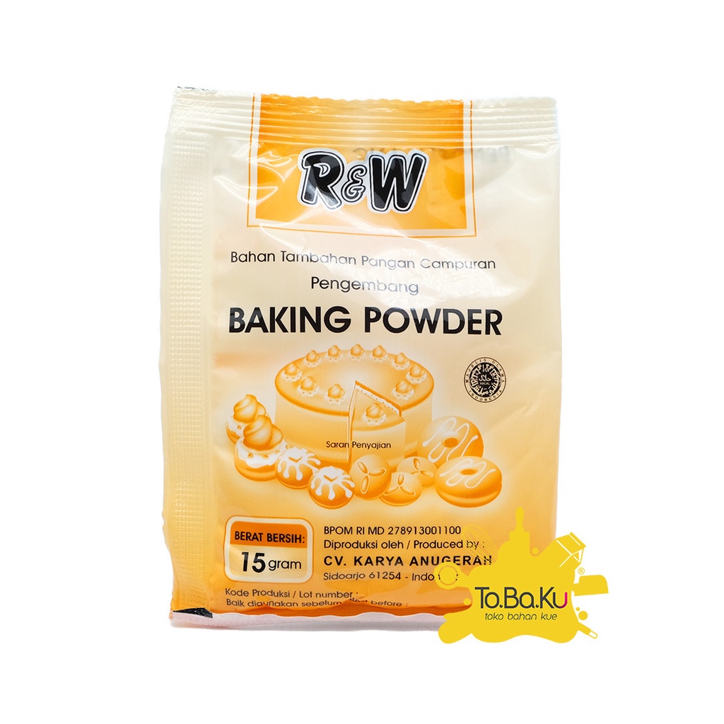 Jual R&W Baking Powder (Orange) 15gr Sachet | Shopee Indonesia