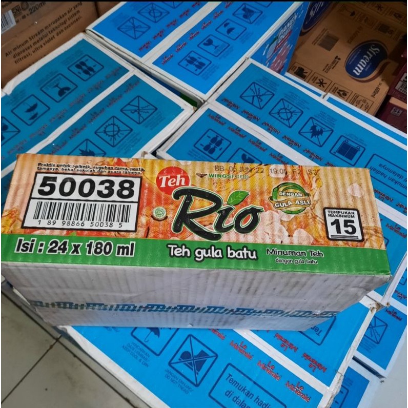 Jual TEH RIO 180ML 1 DUS ISI 24 CUP | Shopee Indonesia