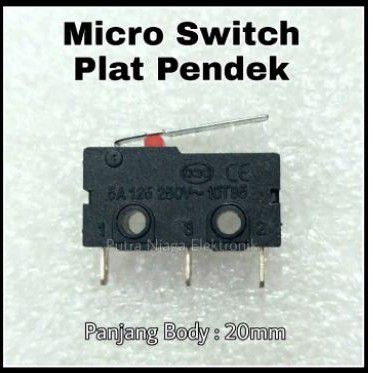 Jual Mini Limit Switch 3 Pin Plat NO / NC 5A 250V AC Saklar kecil ON ...