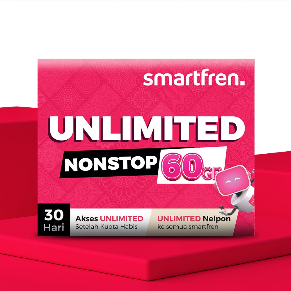 Jual KARTU PERDANA 60GB Smartfren Unlimited Nonstop 30 Hari | Shopee ...