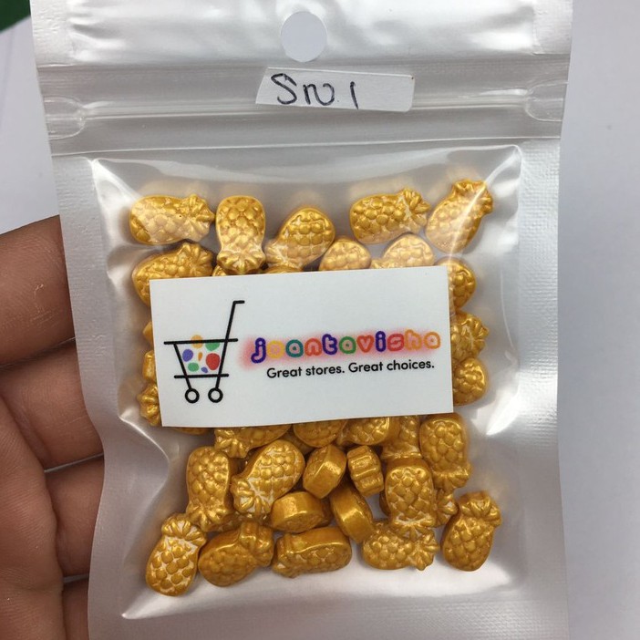 Jual sprinkle edible gold 15gr /trimit/sprinkel kue/sprinkel gold ...