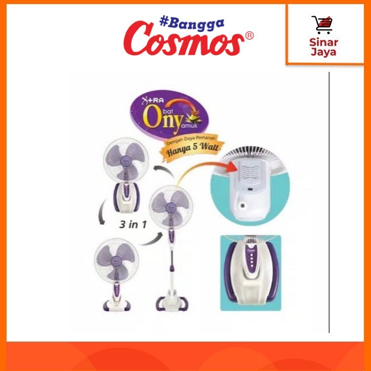 Jual COSMOS Wadesta 16-S033 ONY / Dilengkapi Dengan Obat Nyamuk (Kipas ...