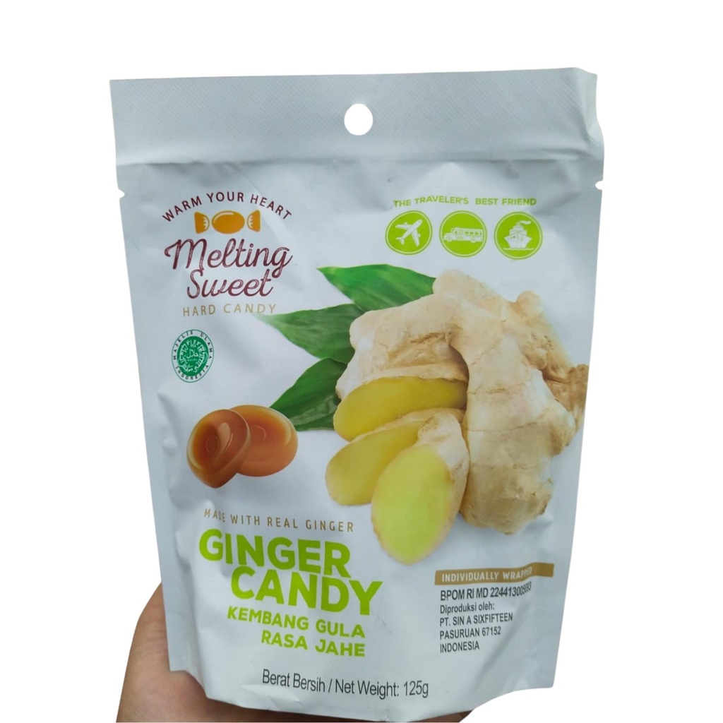 Jual Permen Jahe Kembang Gula Melting Sweet 125gr Ginger Herb Candy ...