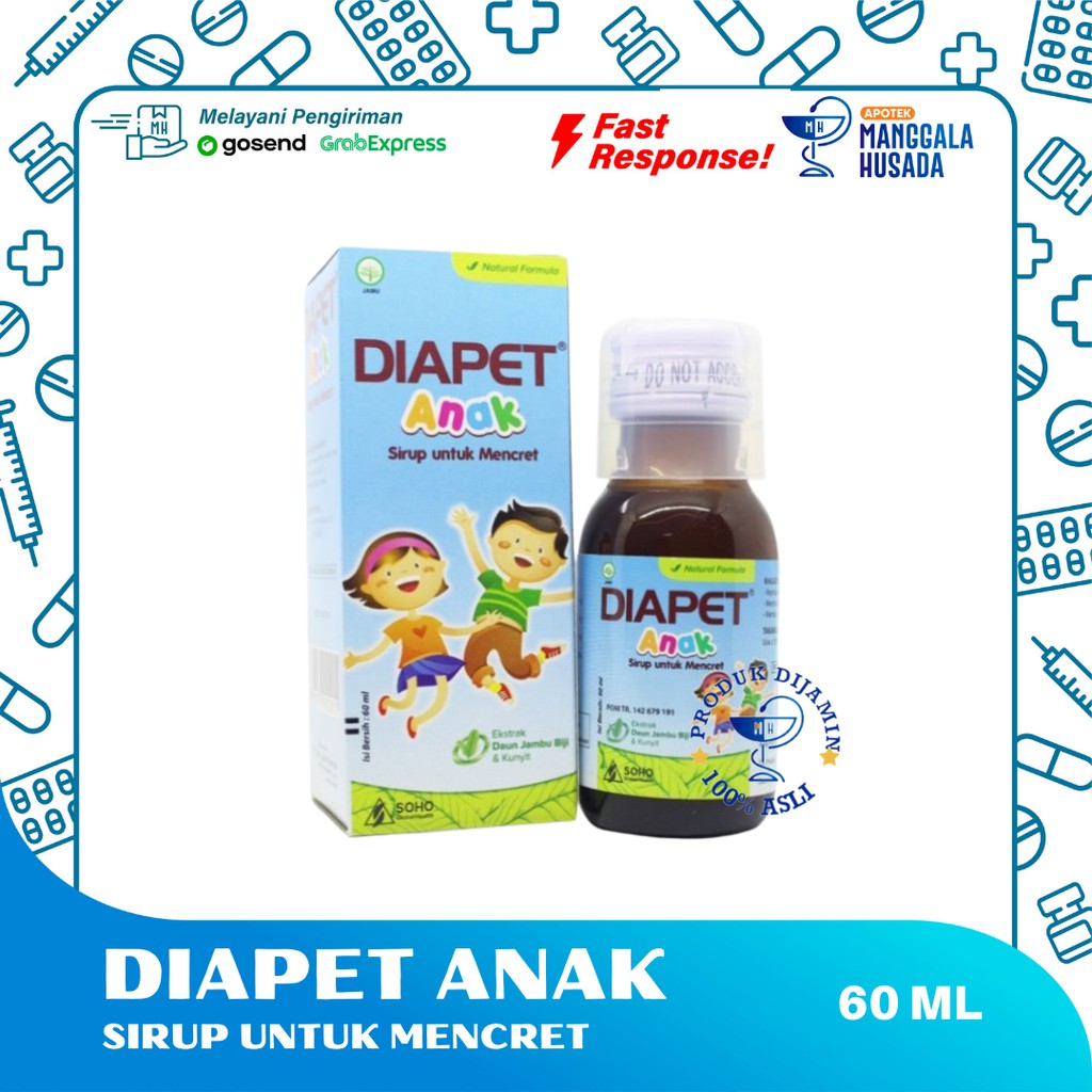 Jual DIAPET ANAK SIRUP UNTUK MENCRET @ 60 ML | Shopee Indonesia
