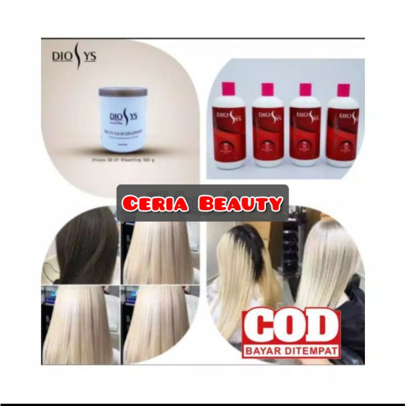 Jual Diosys Bleaching Powder 500gr / Diosys Peroxide 500ml ( 1Set ...