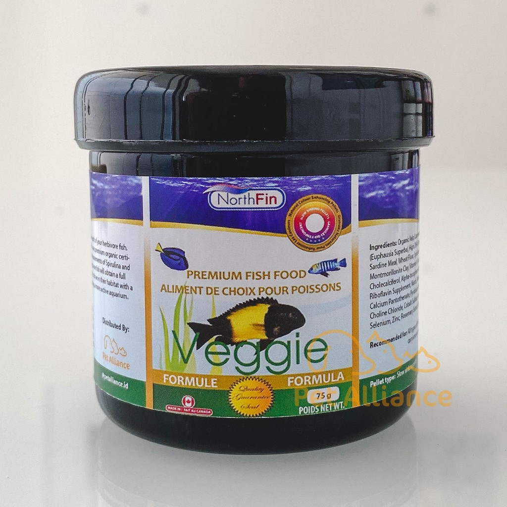 Jual NORTHFIN Veggie Formula - Pelet Pakan Ikan Cichlid Premium (REPACK ...