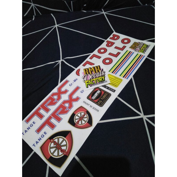 Jual decals/decal/stiker/sticker set bmx apollo trx | Shopee Indonesia