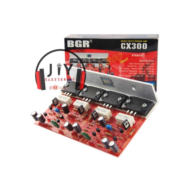 Jual Kit Power OCL 300W CX300 CX-300 CX 300 Stereo Sanken 2 Amplifier ...