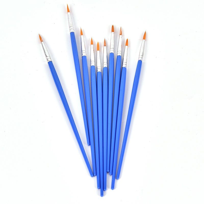 Jual 10pcs Set Kuas Cat Air / Minyak / Akrilik Bahan Nilon Kuas ...