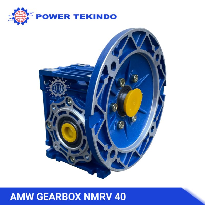 Jual AMW Gearbox NMRV 40 Ratio 10-60 Lengkap Dinamo 0,25 - 0,75 HP Vertical Flange B5 | Shopee ...