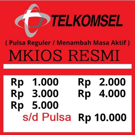 Jual PULSA TELKOMSEL SIMPATI AS LOOP BY-U REGULER MKIOS 1000 2000 3000 ...