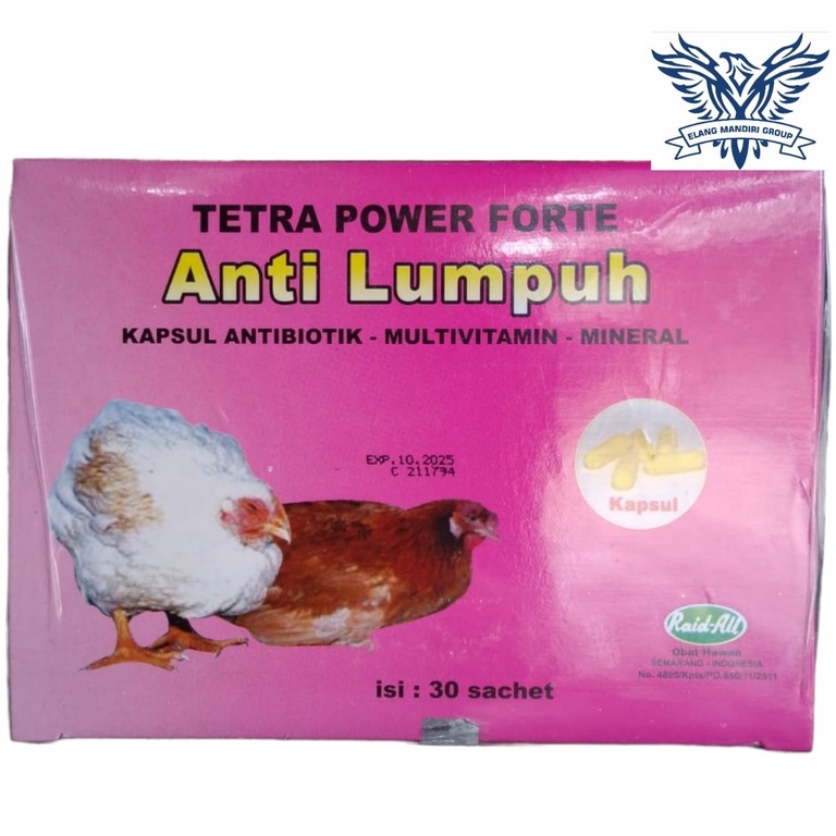 Jual Obat Anti Lumpuh Tetra Power Forte 10 Kapsul Raid-All Untuk Unggas ...