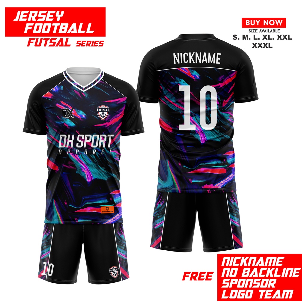 Jual JERSEY FUTSAL SERIES X FULLPRINTING CUSTOM NAMESET | Shopee Indonesia