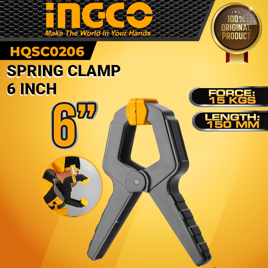 Jual Spring Clamp 6 Inch INGCO HQSC0206 Catok Klem Quick Clip Klip ...