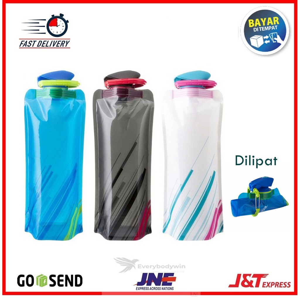 Jual [COD] BOTOL MINUM LIPAT BM 05 BOTTLE DRINKING PLASTIK 700ML DAPAT ...