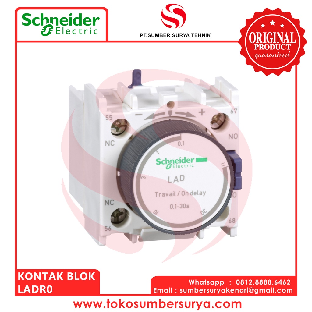 Jual Kontak Blok/Time Delay/Auxiliary Contact Saklar Listrik ON OFF ...