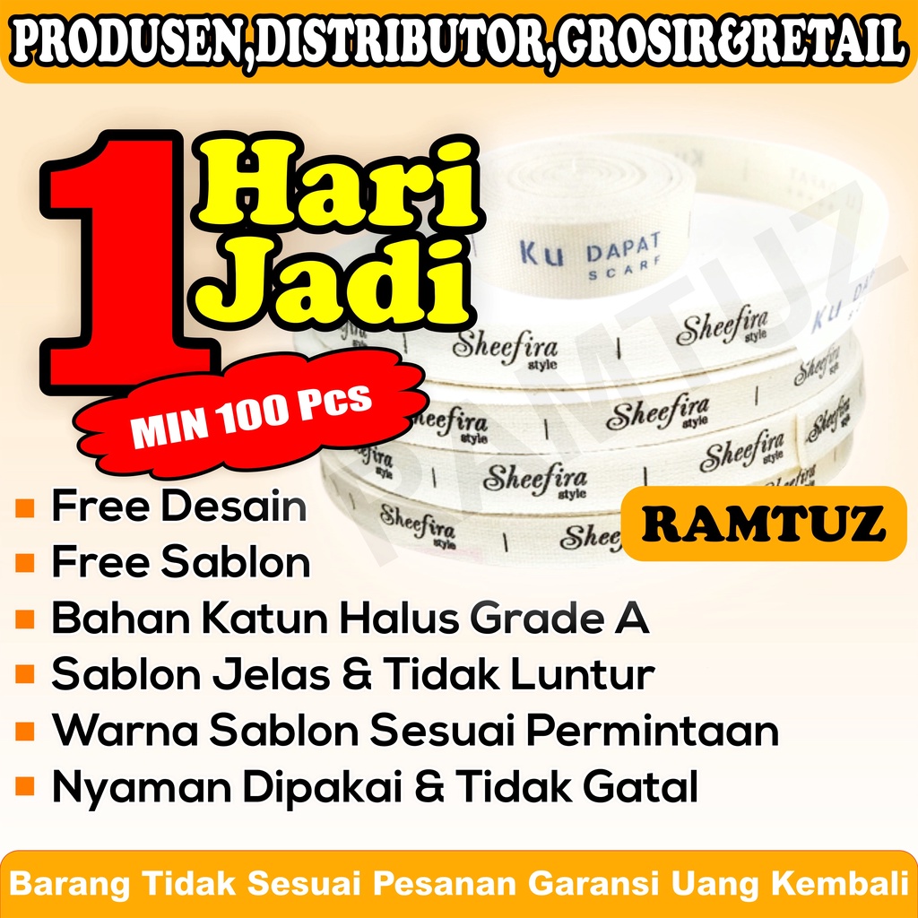 Jual LABEL HIJAB /LOGO HIJAB REBRANDING, GAMIS ,MUKENA MIN 100PCS ...