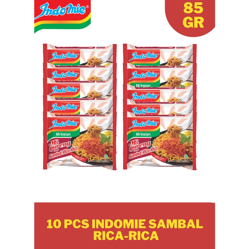 Jual Promo Bundling 10pcs Indomie Goreng Rasa Sambal Rica Rica Murah ...