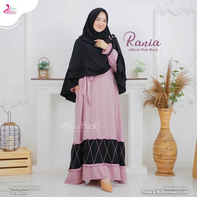 Jual Gamis Rania Set Ori By Alwa Hijab (SET KHIMAR) | Shopee Indonesia
