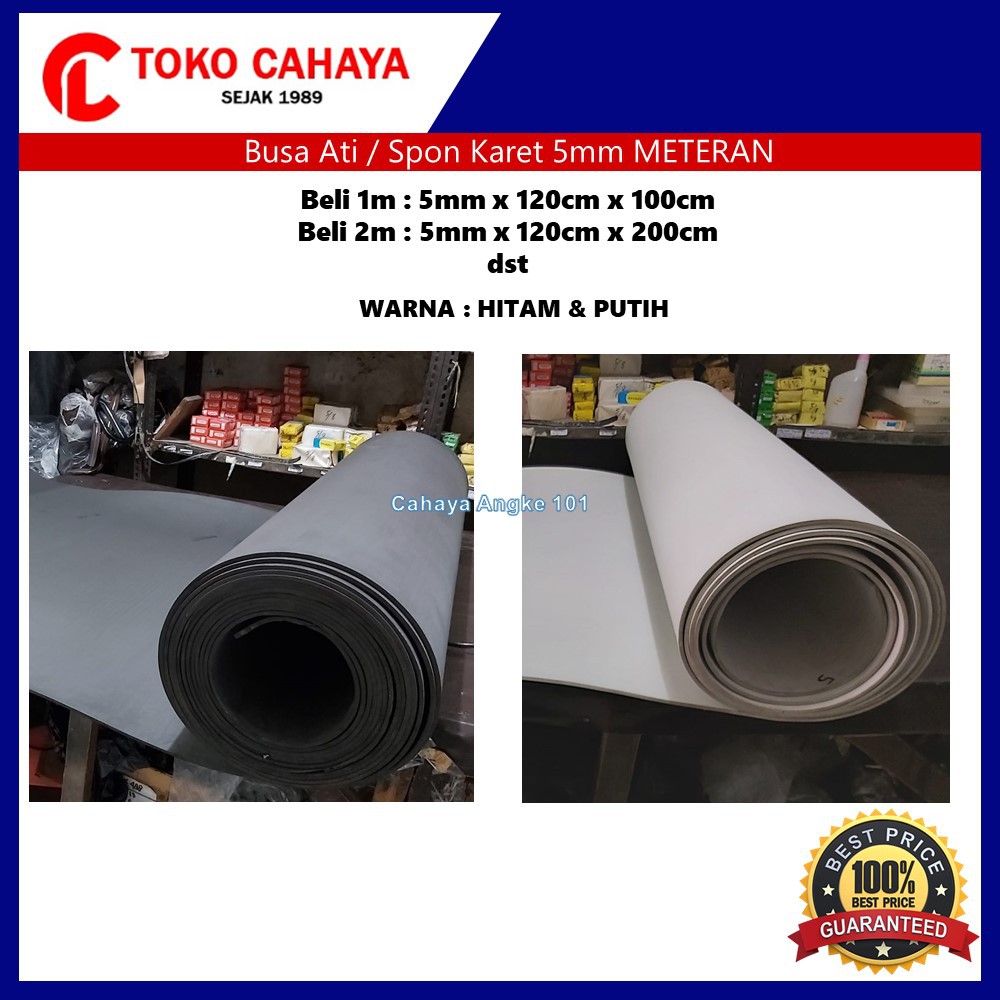 Jual Busa Ati Eva Spon Ati 5mm Meteran Hitam Putih | Shopee Indonesia