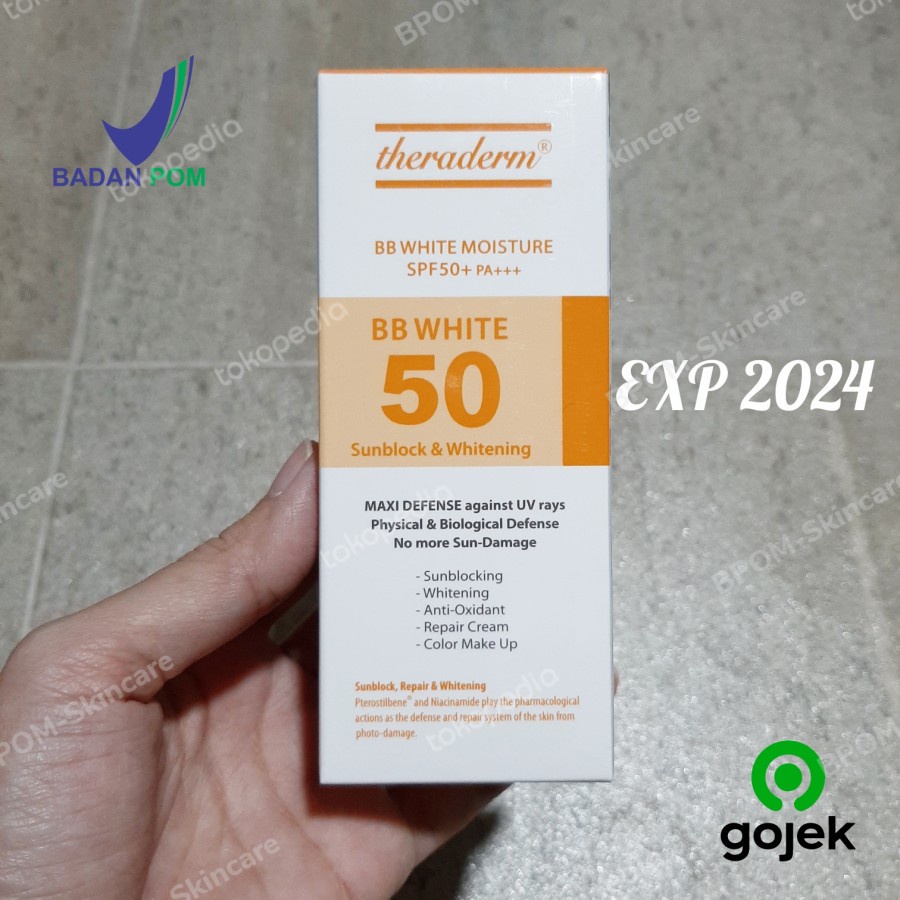 Jual Theraderm BB White Moisture SPF50 Whitening Sunblock Cream from ...