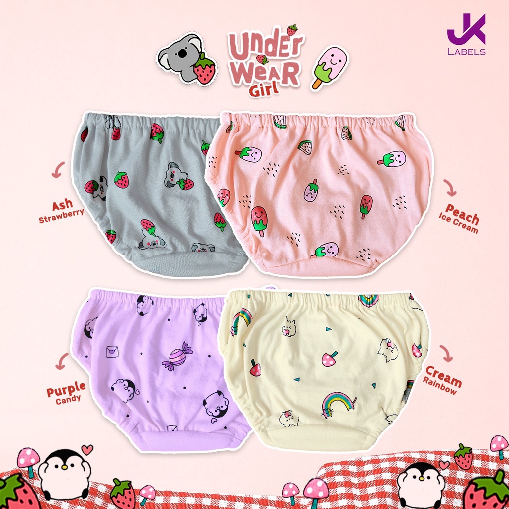 Jual JK LABELS - Underwear Girl (1,5 - 6 Tahun) | Shopee Indonesia