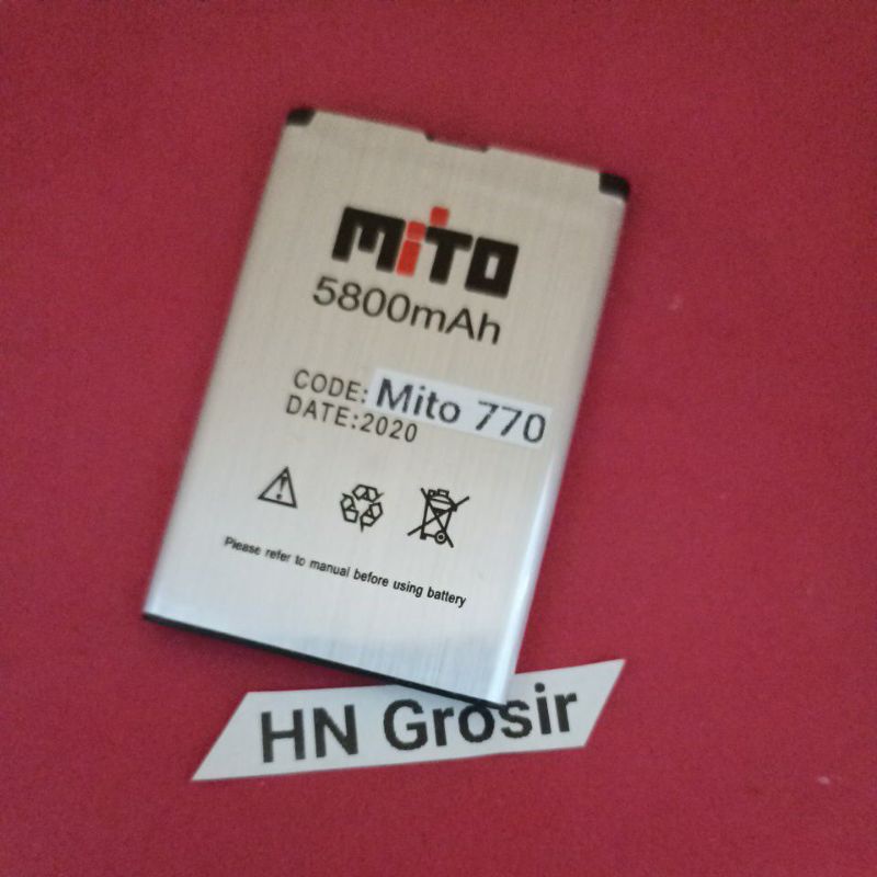 Jual Baterai batre Mito 770 Mito Mega 2 Mega 3 Battery hp | Shopee ...