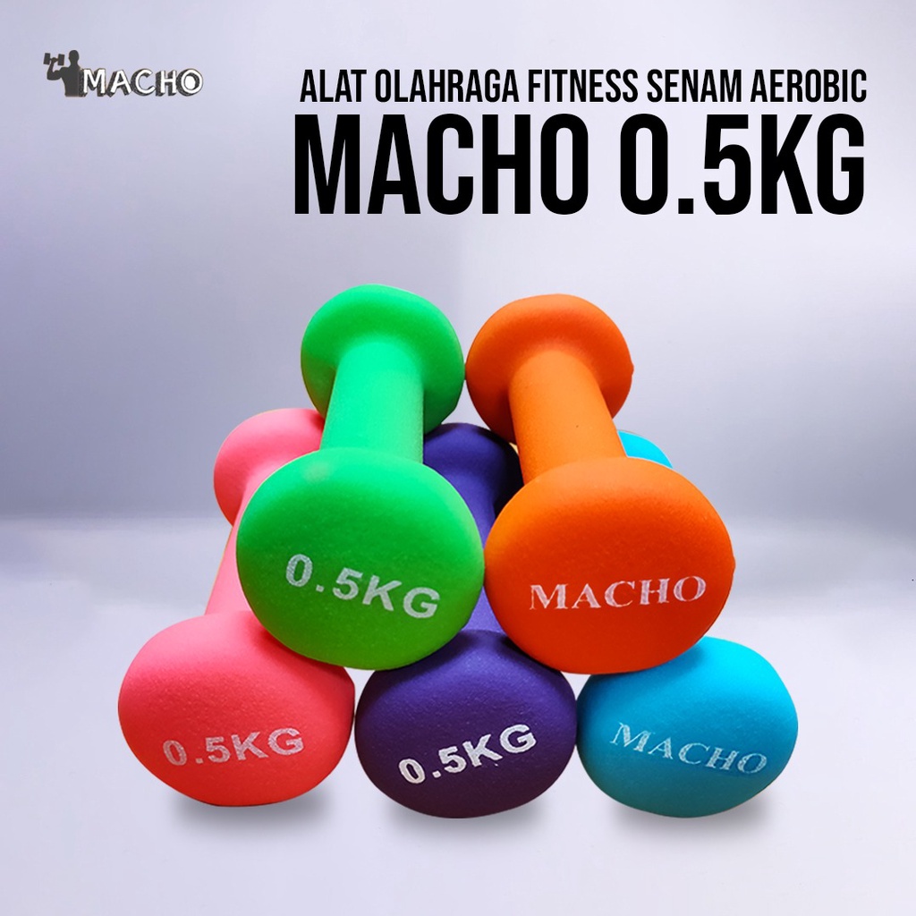Jual Dumble Barbell Dumbel Fitness Senam Gym Neoprene Anti Slip Macho 0 ...