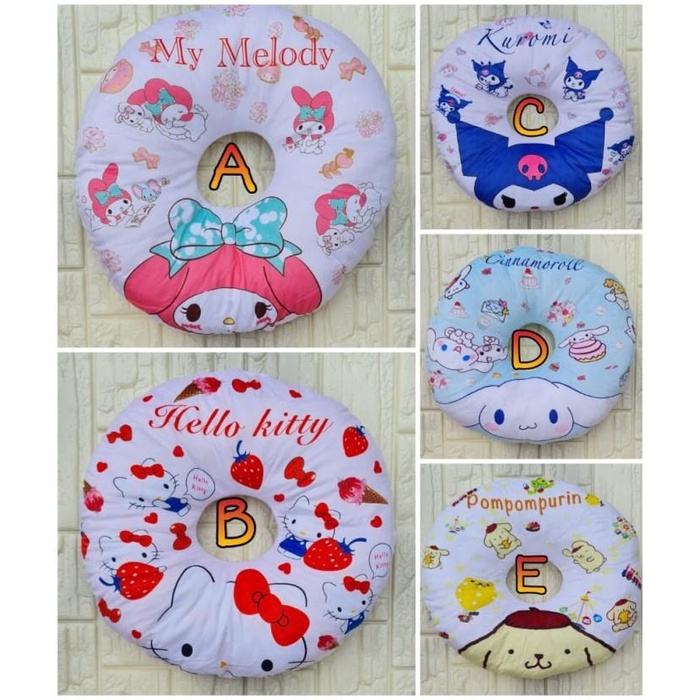 Jual Bantal Donat Alas Duduk Karakter Melody Hello Kitty Kuromi (42 Cm ...
