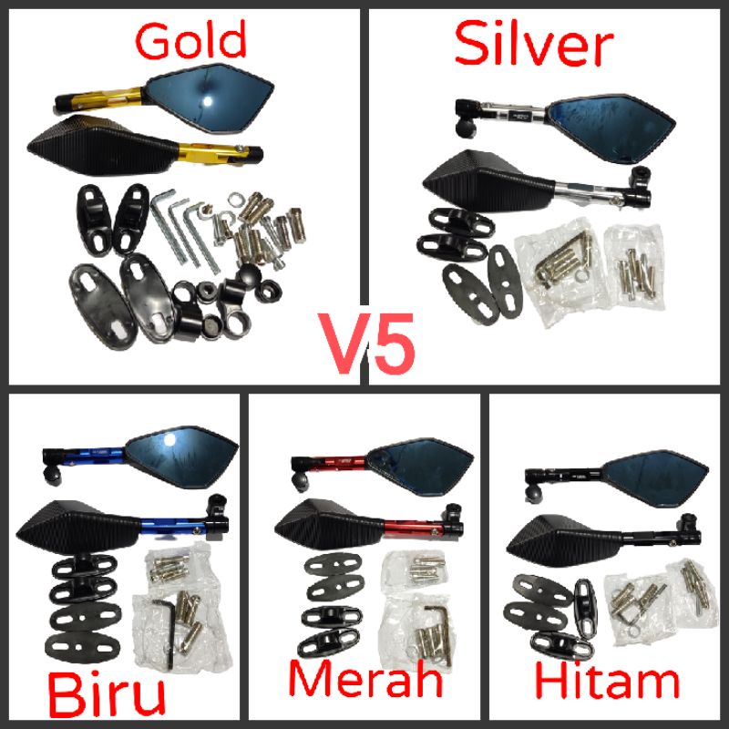 Jual Spion Tomok V5 & V2& segi5 Universal Nmax,Aerox,Pcx,Vario,Beat dll ...
