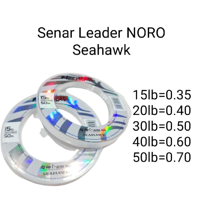 Jual Senar Leader NORO Seahawk ultimate ANTI NGELITING 100% & KUAT | Shopee Indonesia